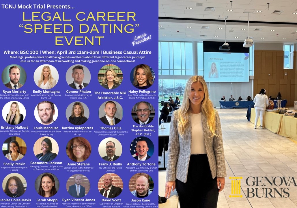 Empowering Future Legal Professionals: Genova Burns Attorney Emily ...