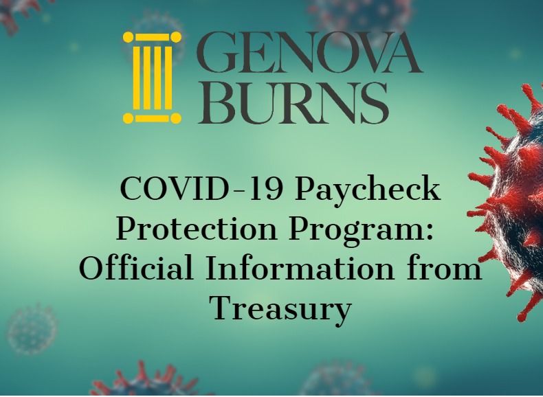 COVID-19 Paycheck Protection Program | Genova Burns LLC