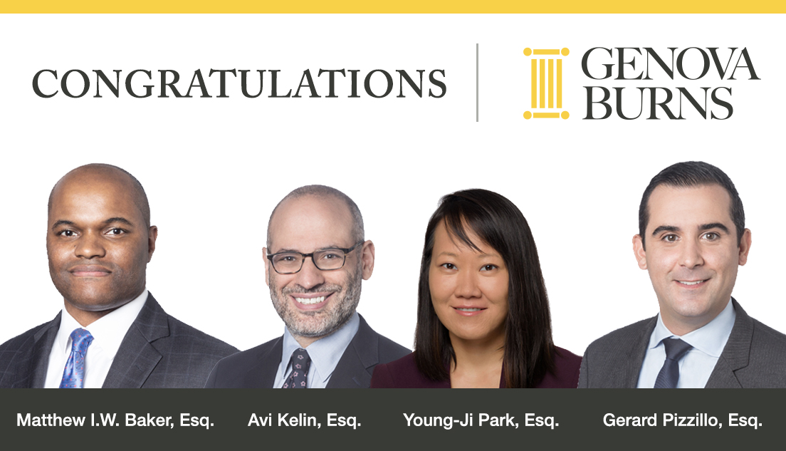Genova Burns Announces Counsel Promotions | Genova Burns LLC