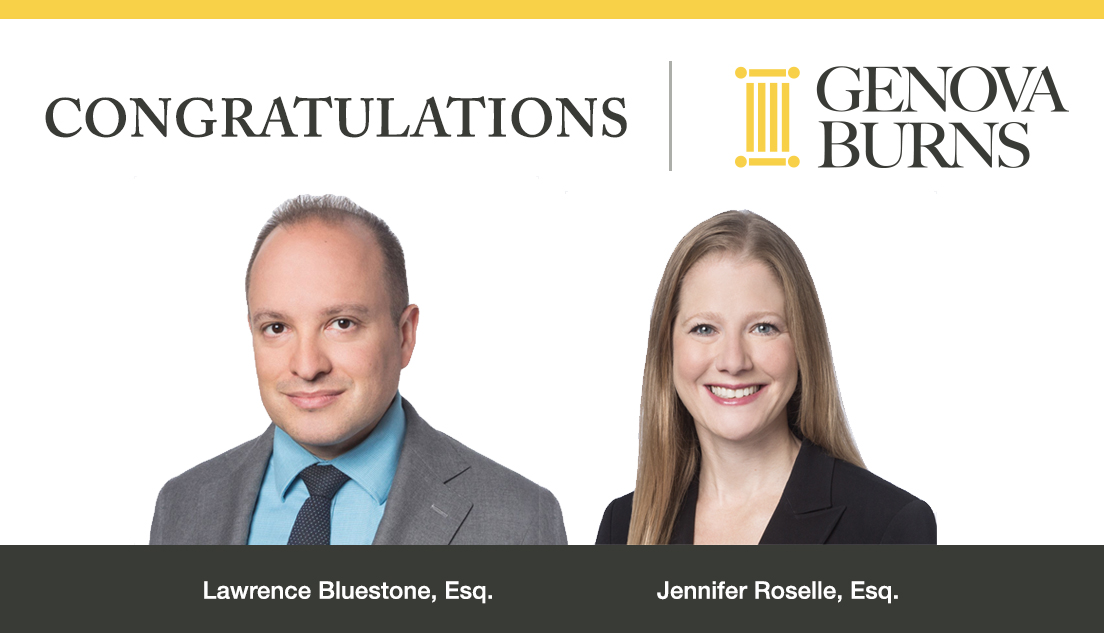 Genova Burns LLC Announces Partner Promotion and Expansion | Genova ...