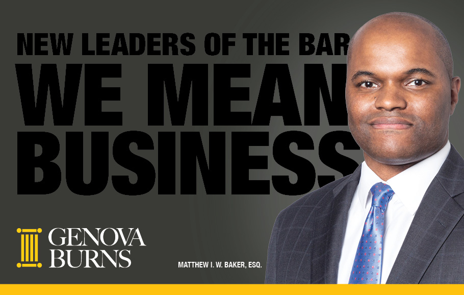 Matthew I.W. Baker Named to New Jersey Law Journal's "New Leaders of ...