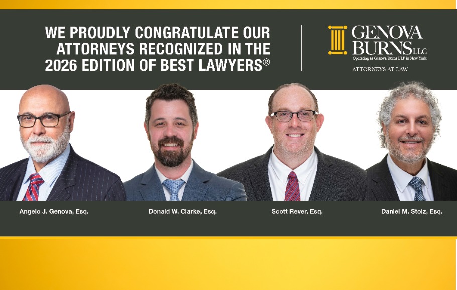 Genova Burns Attorneys Recognized in the 2026 Edition of The Best ...